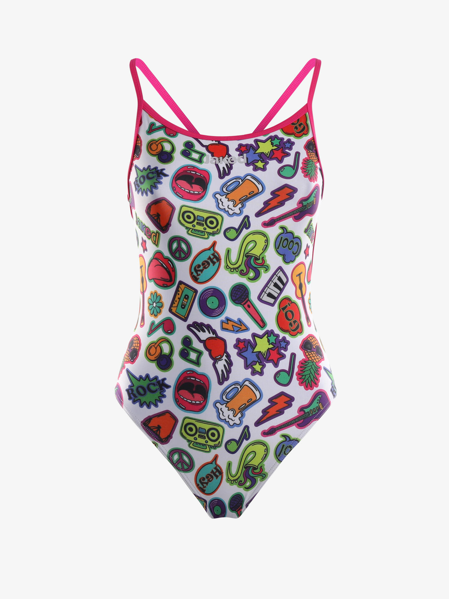 Jaked Dames Crazy Badpak - Wit / Multi - Maat 30 JAKED | Decathlon