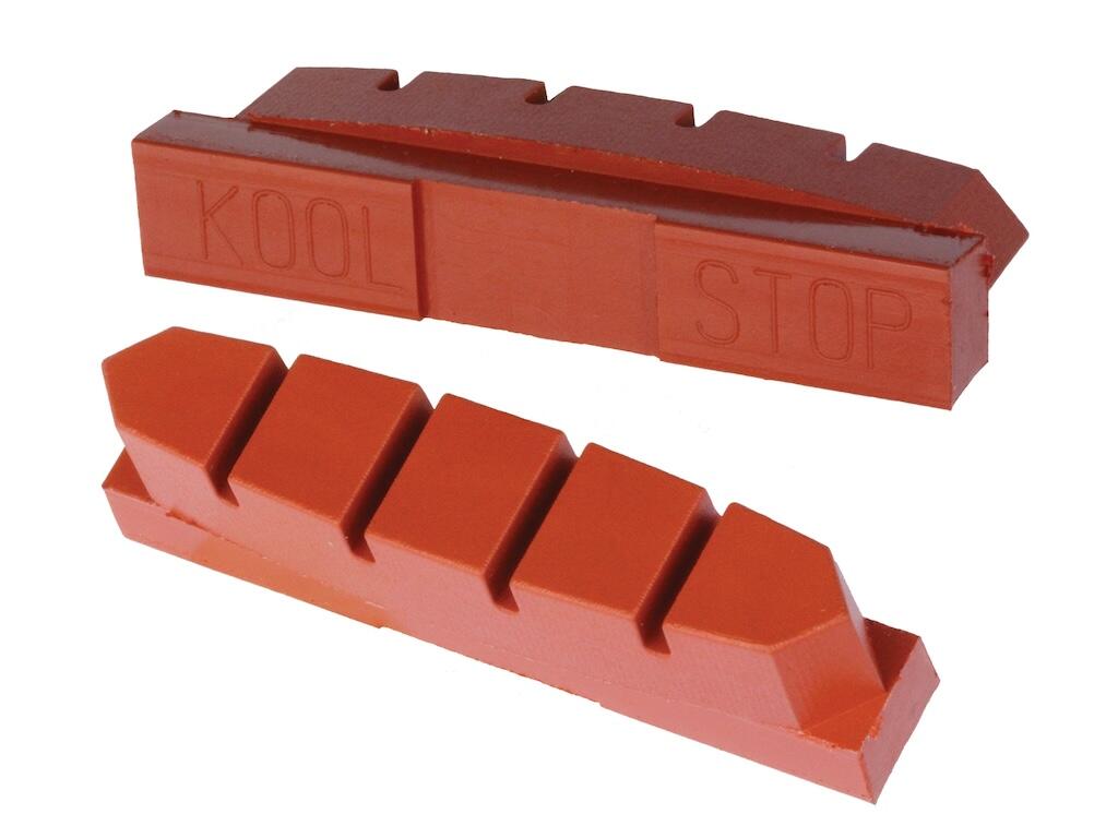 Shimano MC70 Deer Head Retro Bicycle Brake Pad Inserts Salmon KOOL STOP ...