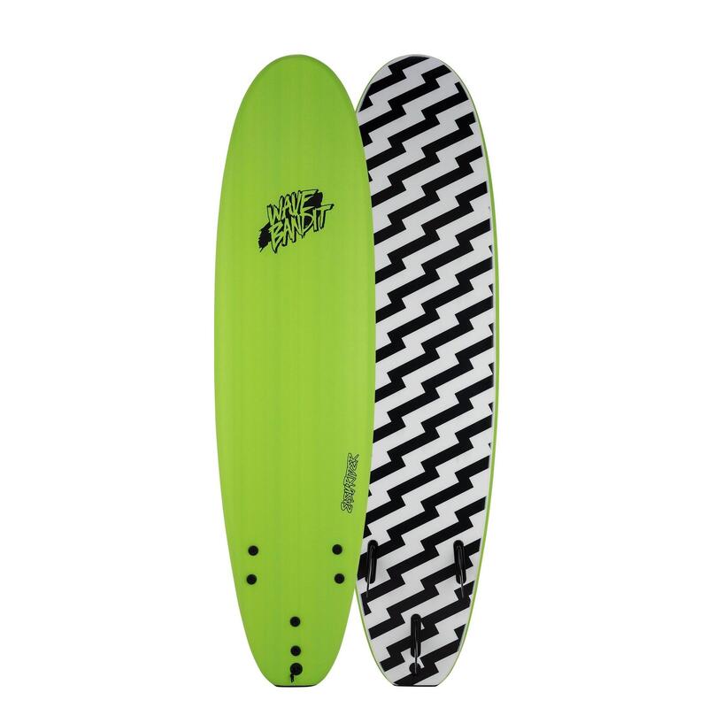 Planche de surf en mousse 7'0 "Easy Rider 72L - Green WAVE BANDIT ...