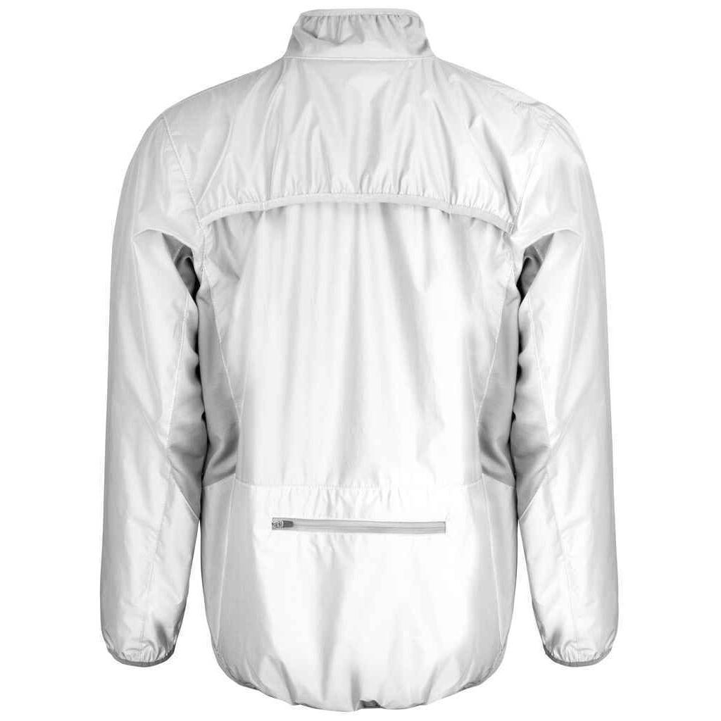 Mens Luxe Reflective Waterproof Jacket (White) | Decathlon
