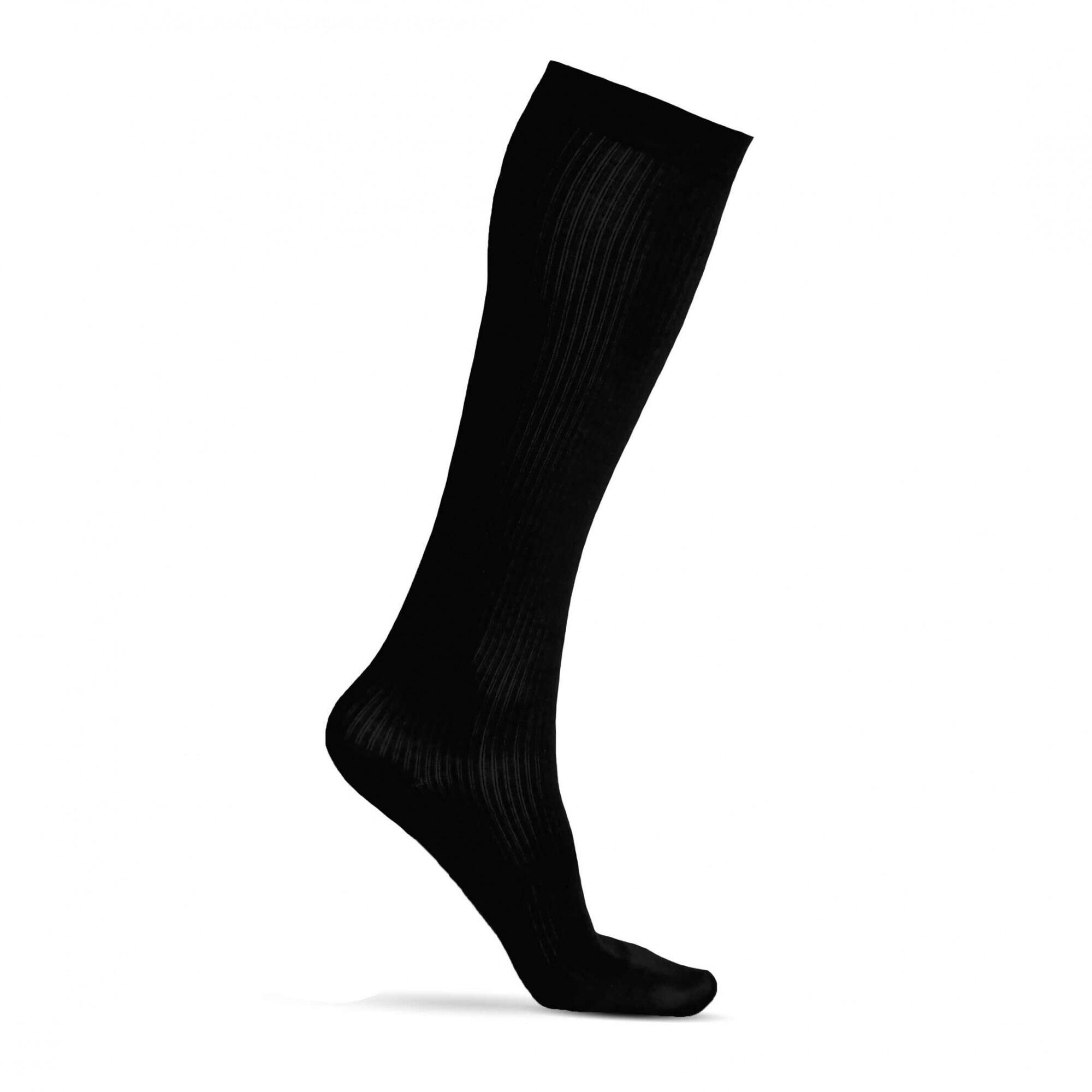 Womens/Ladies Health Compression Sock (1 Pair) (Black) SILKY | Decathlon