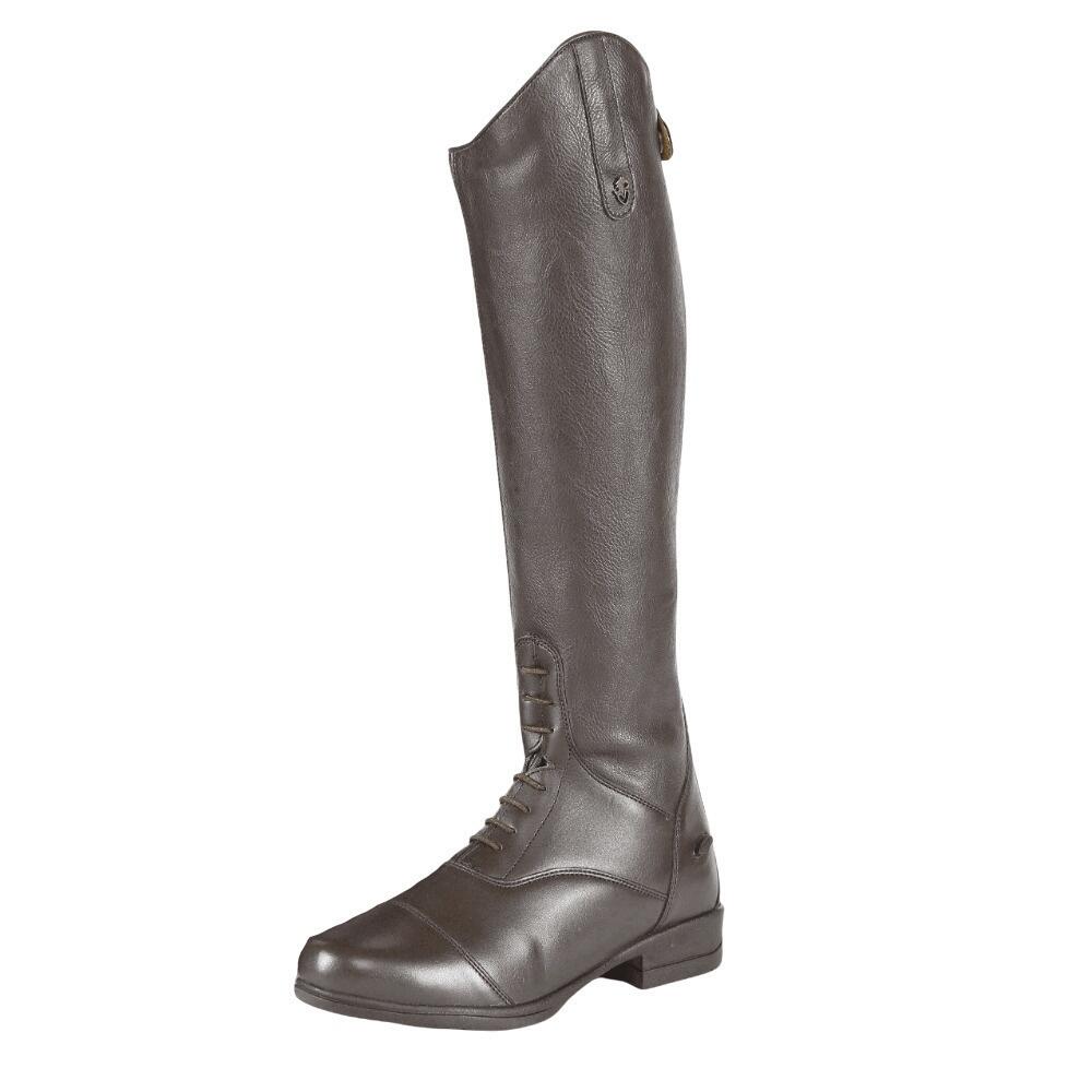 Womens/Ladies Gianna Leather Long Riding Boots (Brown) MORETTA | Decathlon