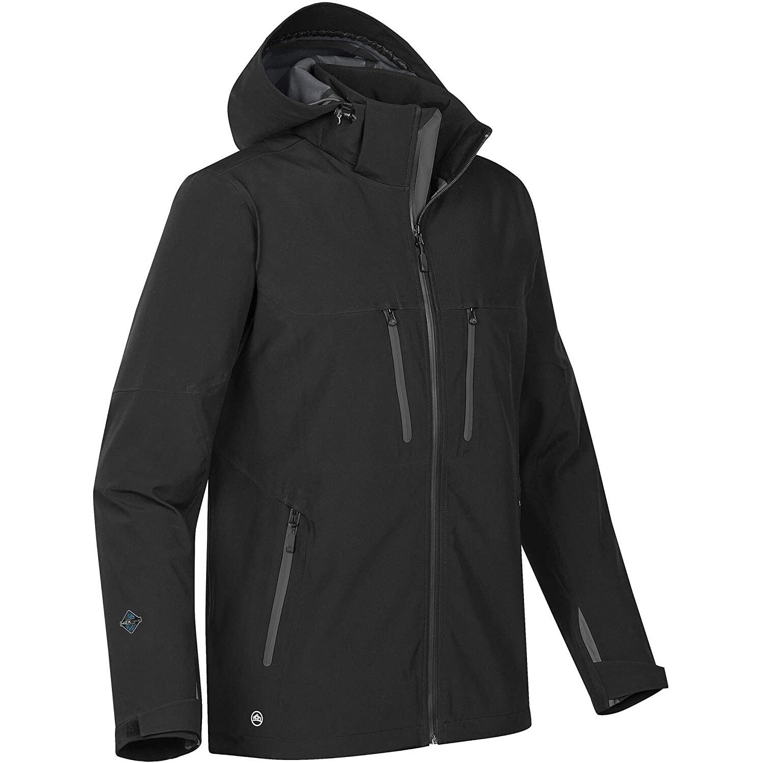 Womens/Ladies Patrol Hooded Soft Shell Jacket (Black/Carbon) STORMTECH | Decathlon