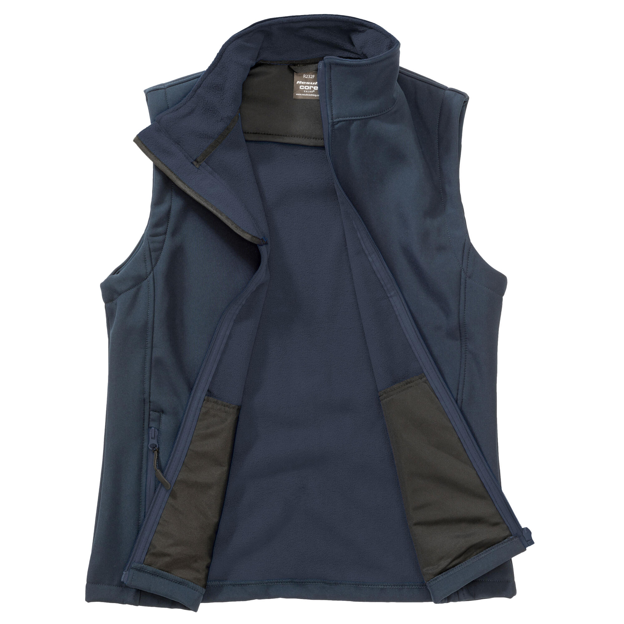Mens Printable Softshell Body Warmer (Navy) RESULT | Decathlon