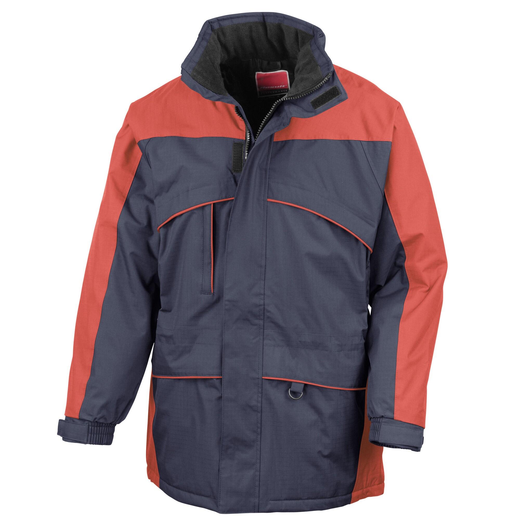 Mens Seneca Hi Activity Waterproof Jacket (Navy/Red) RESULT | Decathlon