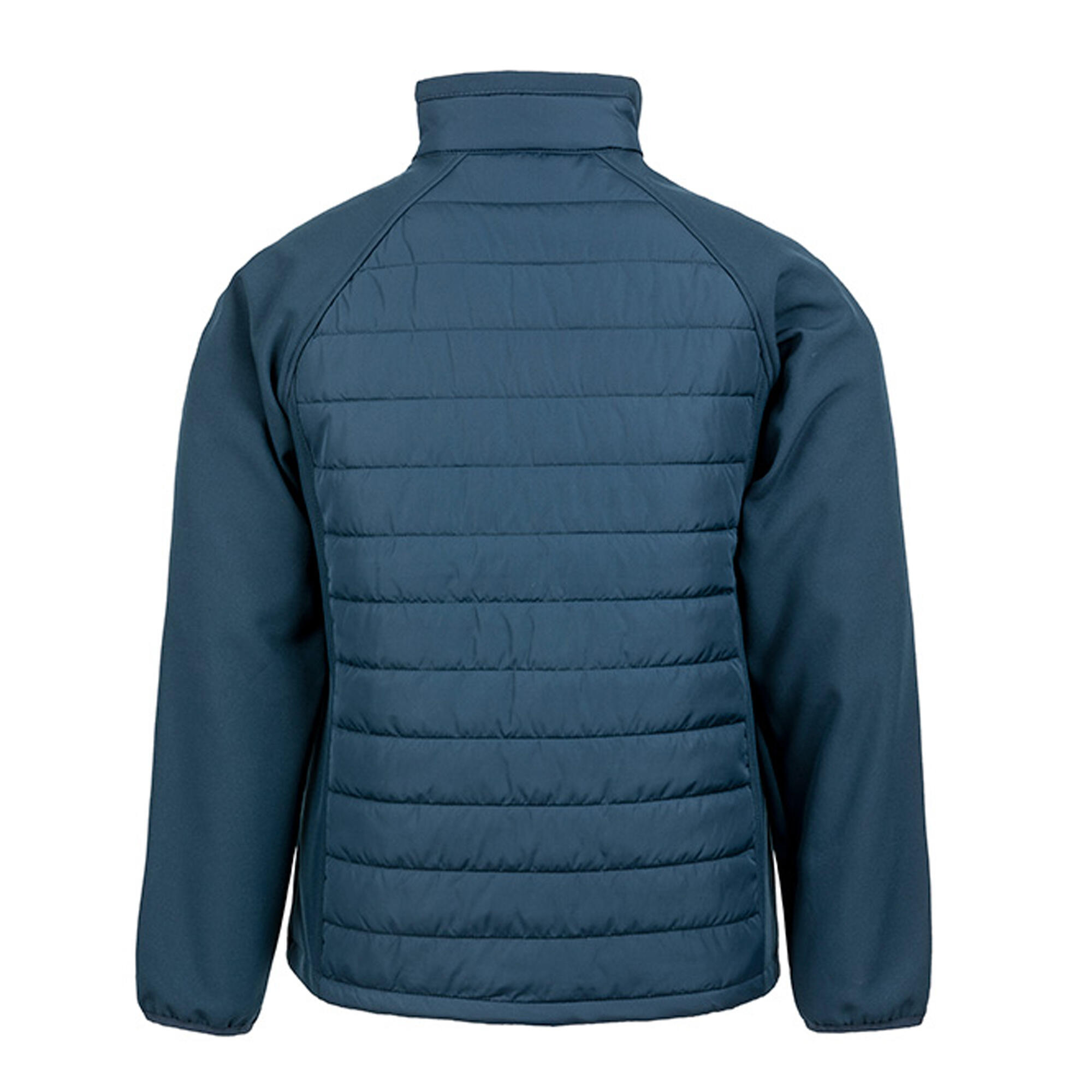 Mens Black Compass Padded Soft Shell Jacket (Navy) RESULT | Decathlon