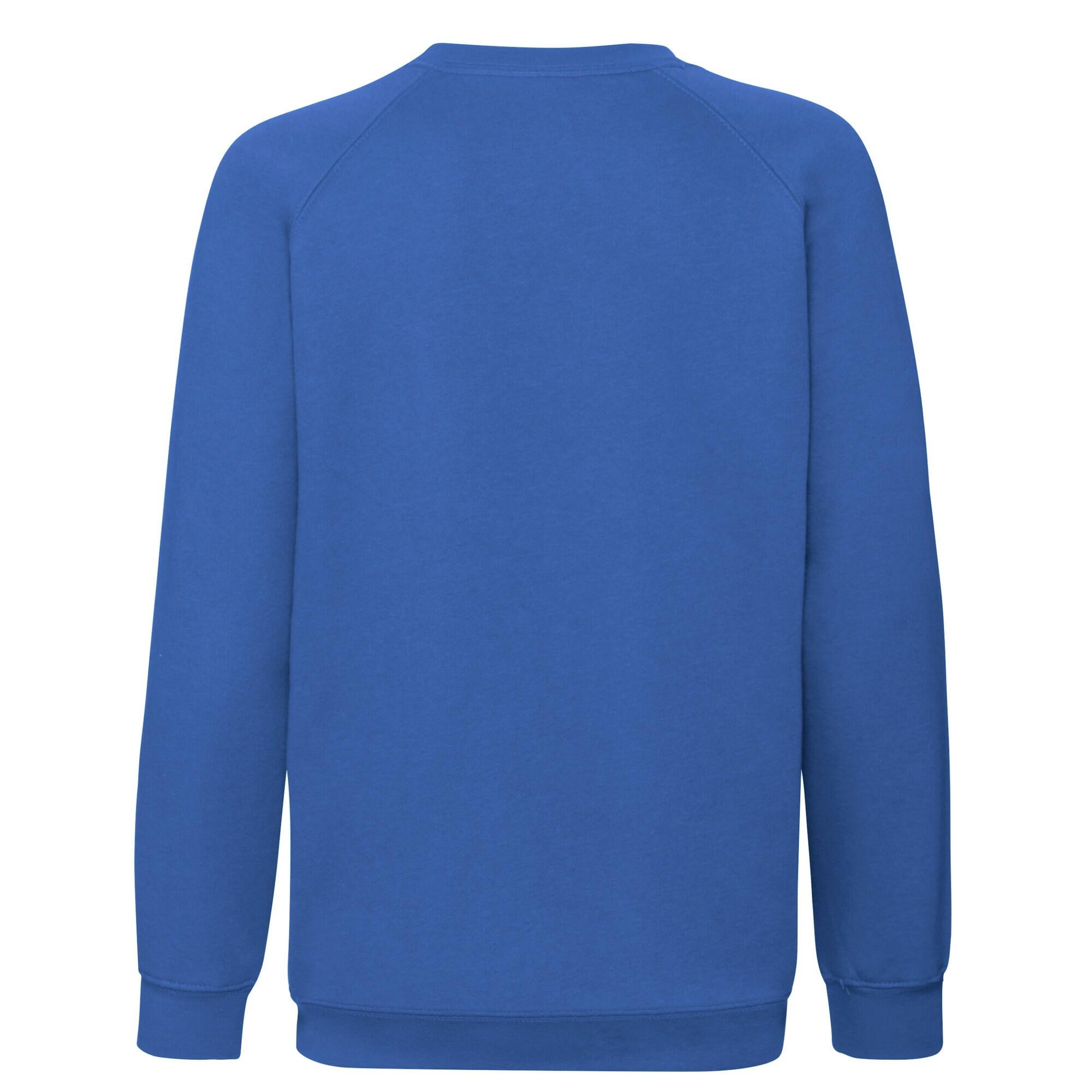 Childrens/Kids Premium Raglan Sweatshirt (Royal Blue) FRUIT OF THE LOOM ...