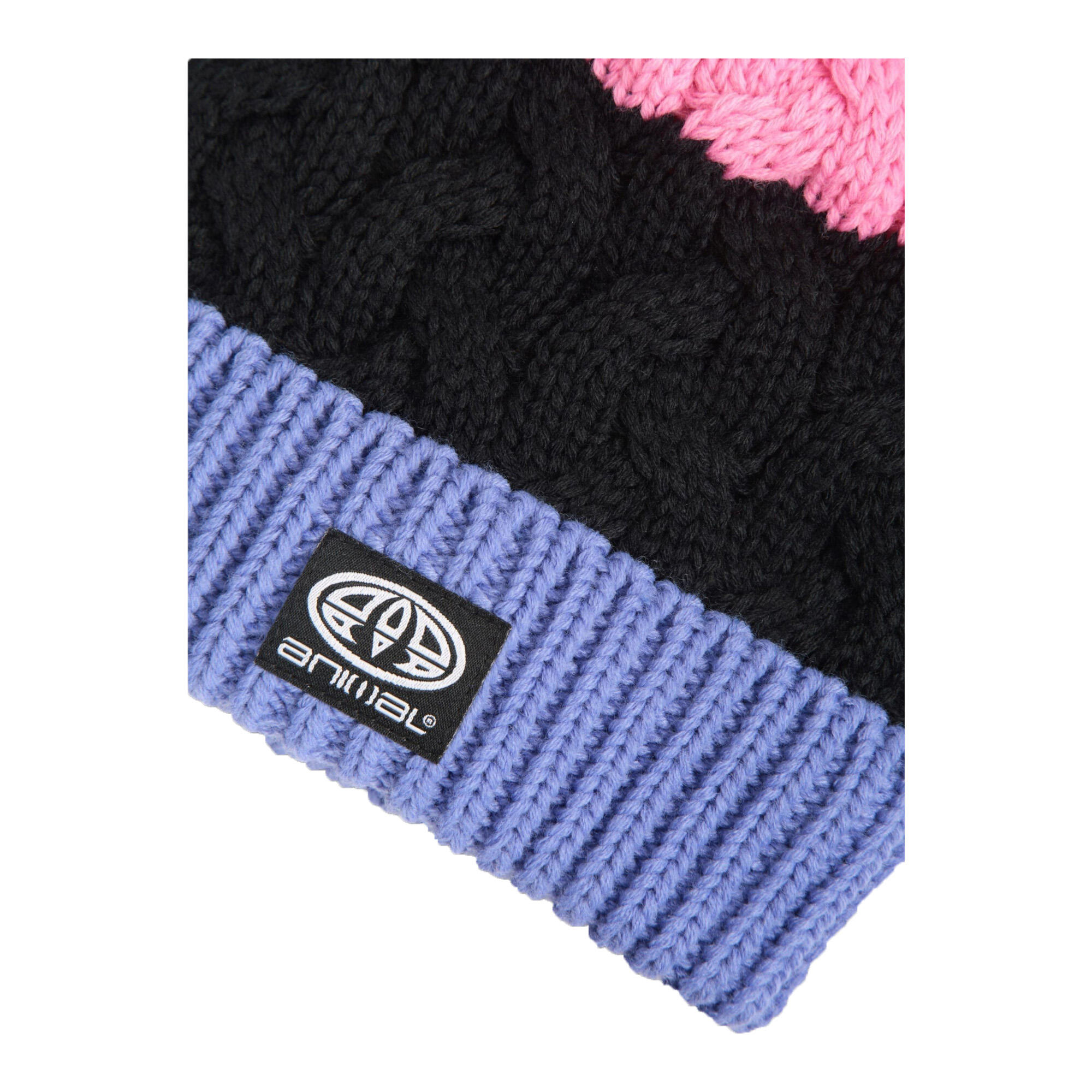 Childrens/Kids Alex Beanie (Blue/Black/Pink) ANIMAL | Decathlon