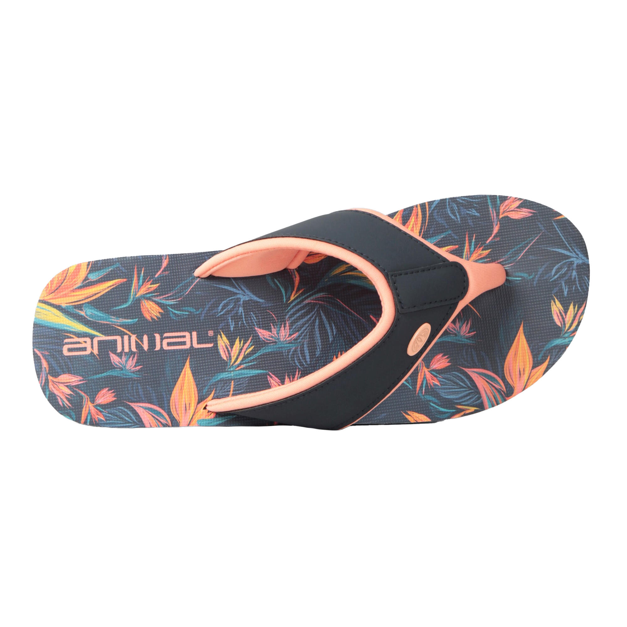 Womens/Ladies Swish Autumn Leaf Recycled Flip Flops (Burnt Orange ...