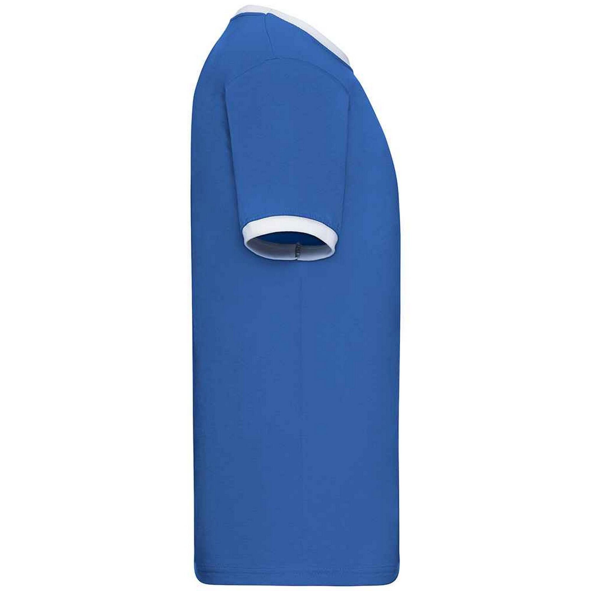 Mens Ringer Contrast TShirt (Royal Blue/White) FRUIT OF THE LOOM ...