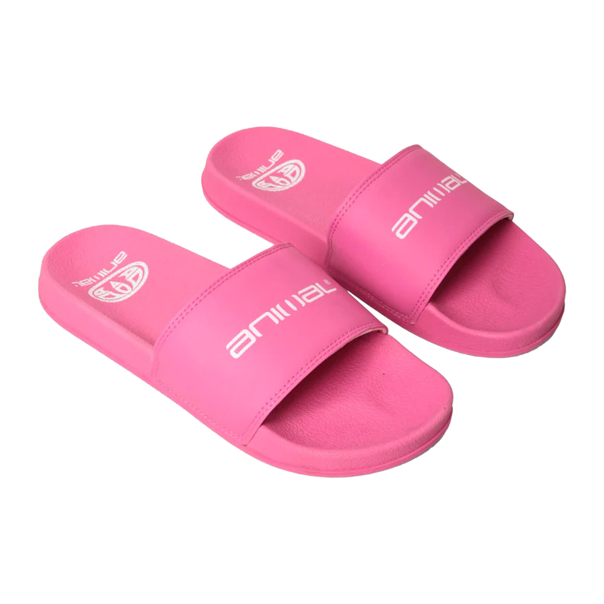 Childrens/Kids Slidie Graphic Print Sliders (Pink) ANIMAL | Decathlon