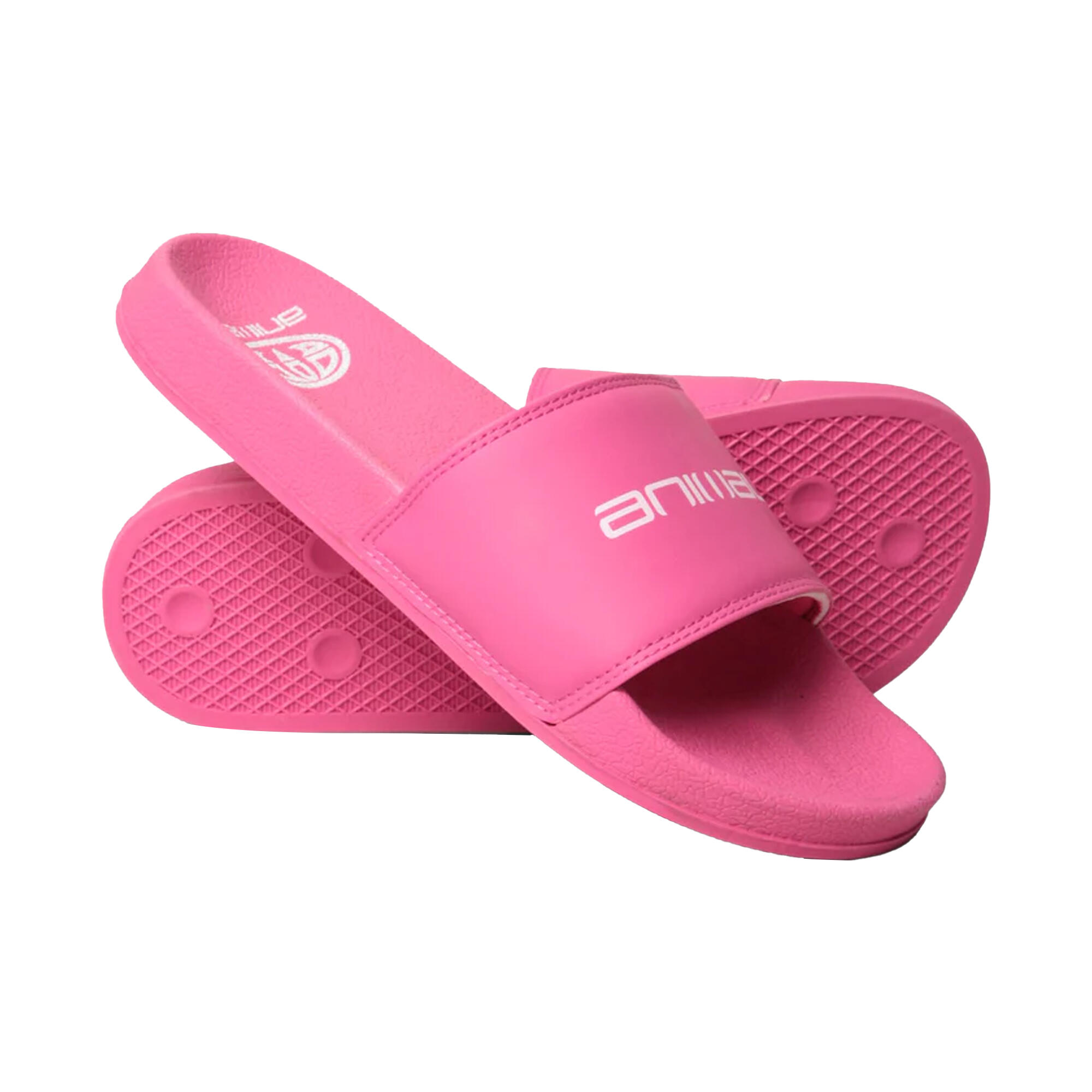 Childrens/Kids Slidie Graphic Print Sliders (Pink) ANIMAL | Decathlon