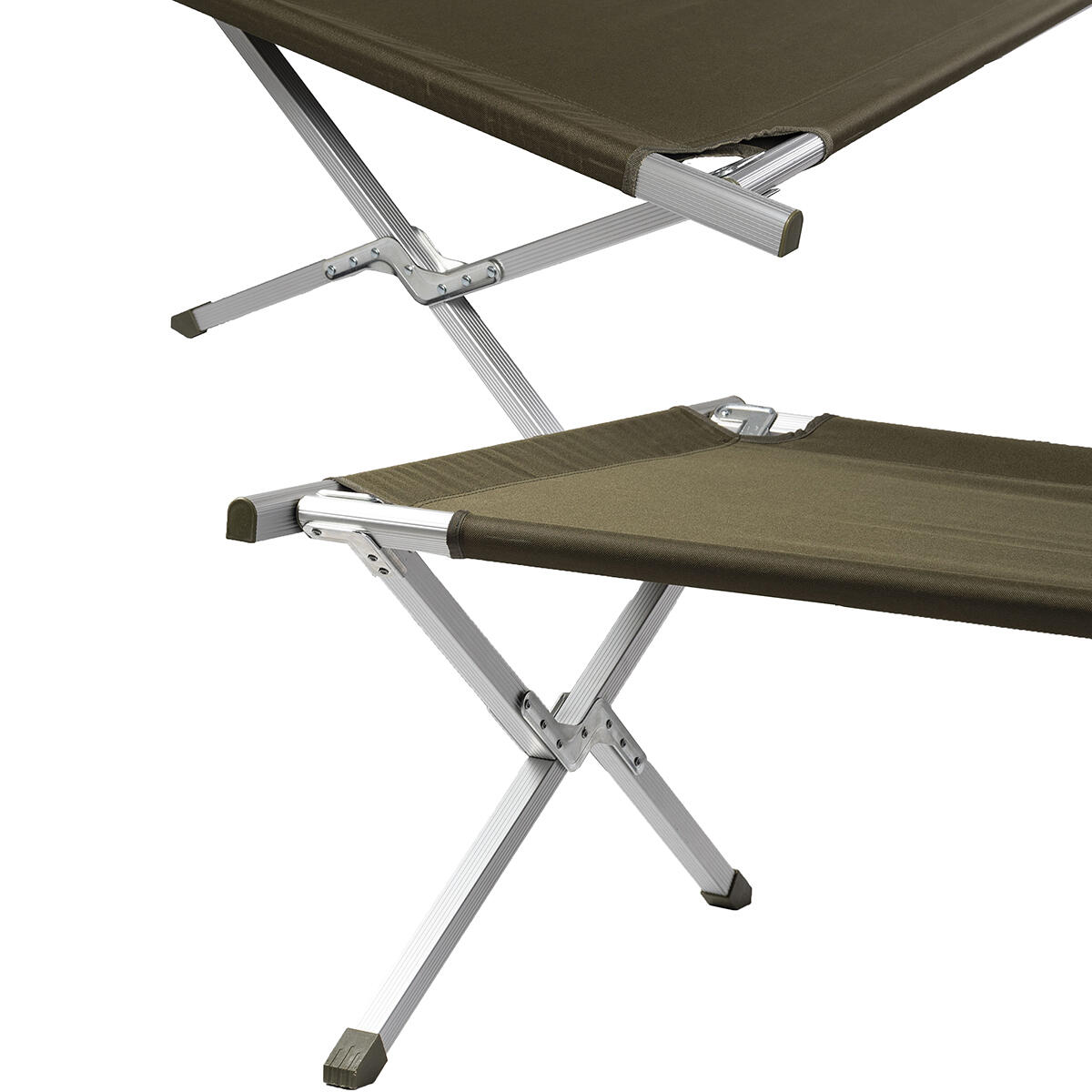 Mil-Tec US Style Aluminum Field Cot Olive MIL TEC | Decathlon