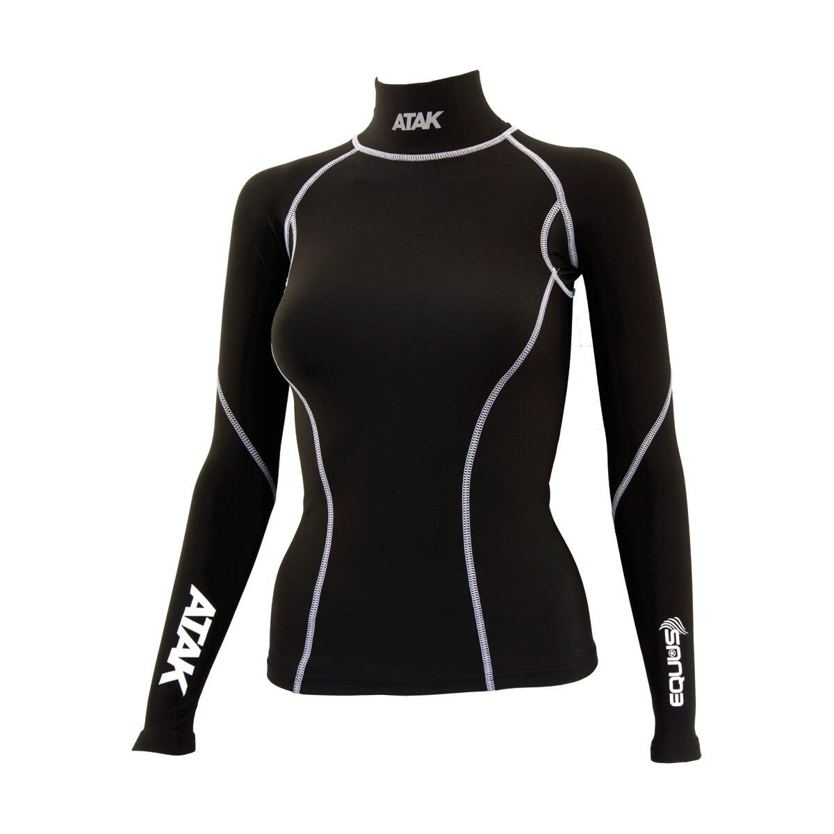 Equus Womens/Ladies Compression Shirt (Black) ATAK | Decathlon