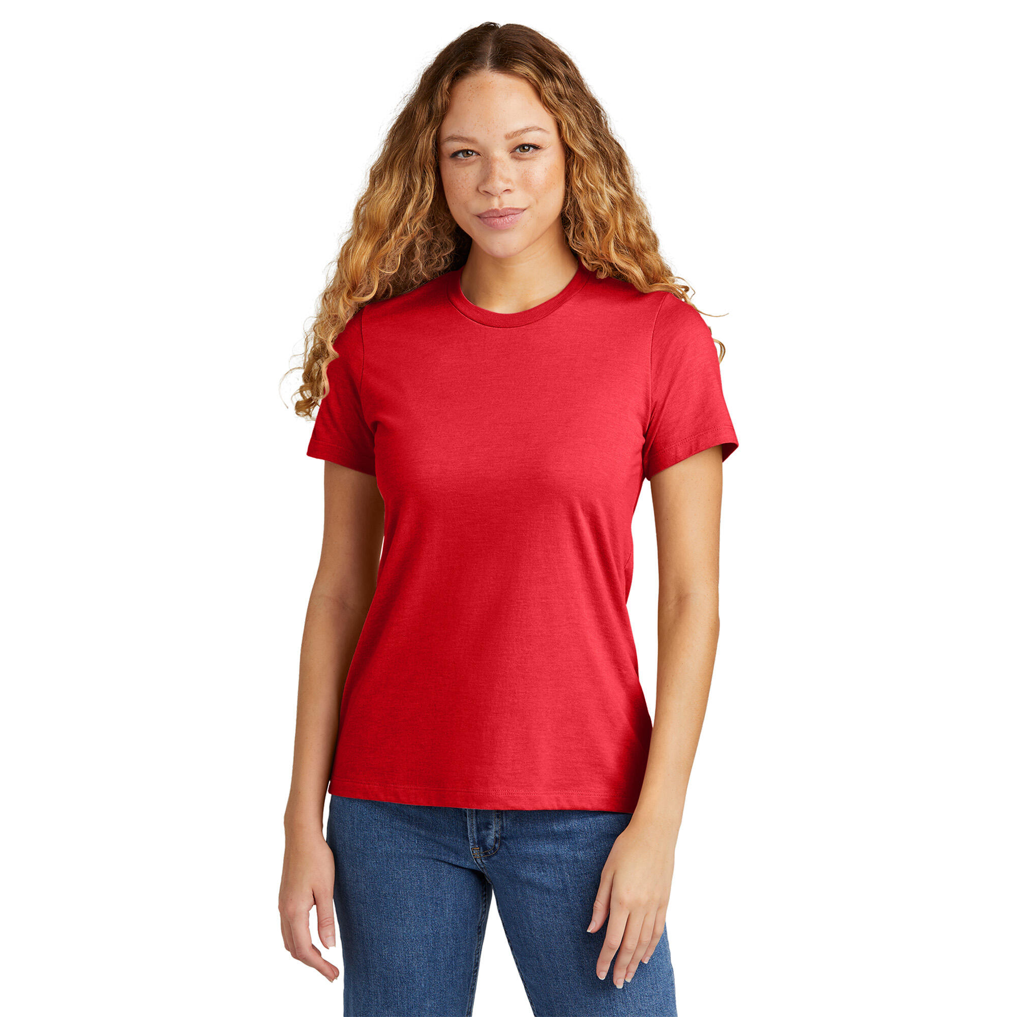 Womens/Ladies Softstyle CVC TShirt (Red Mist) | Decathlon