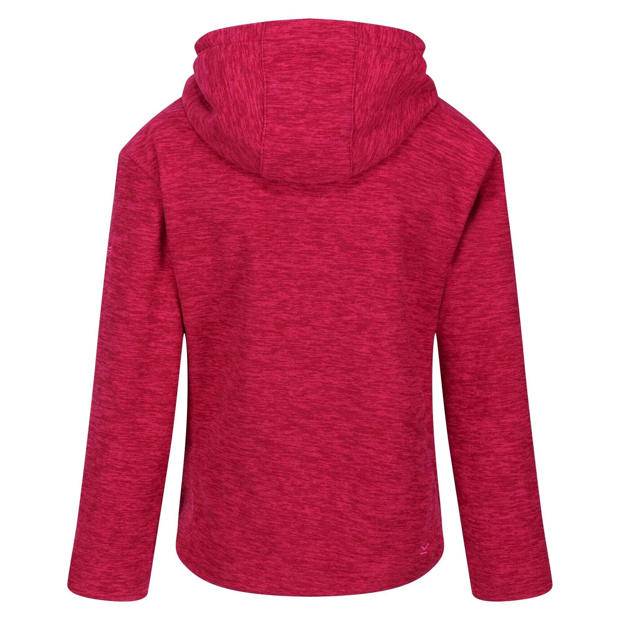 Kinderen/Kinderen Kacie Hooded Fleece (Berry Roze Mergel) REGATTA ...