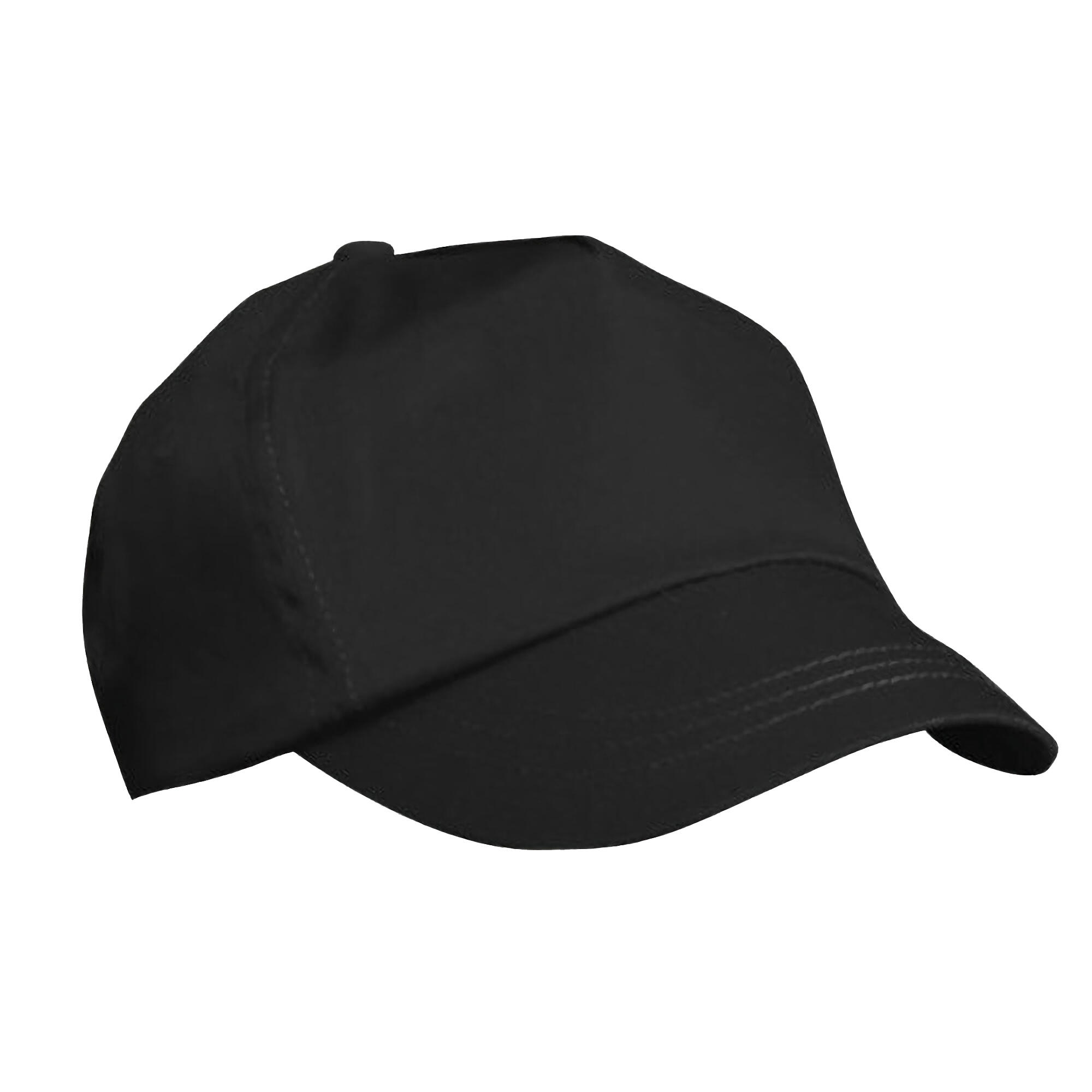 Unisex Childrens/Kids Plain Basebll Cap (Black) RESULT | Decathlon