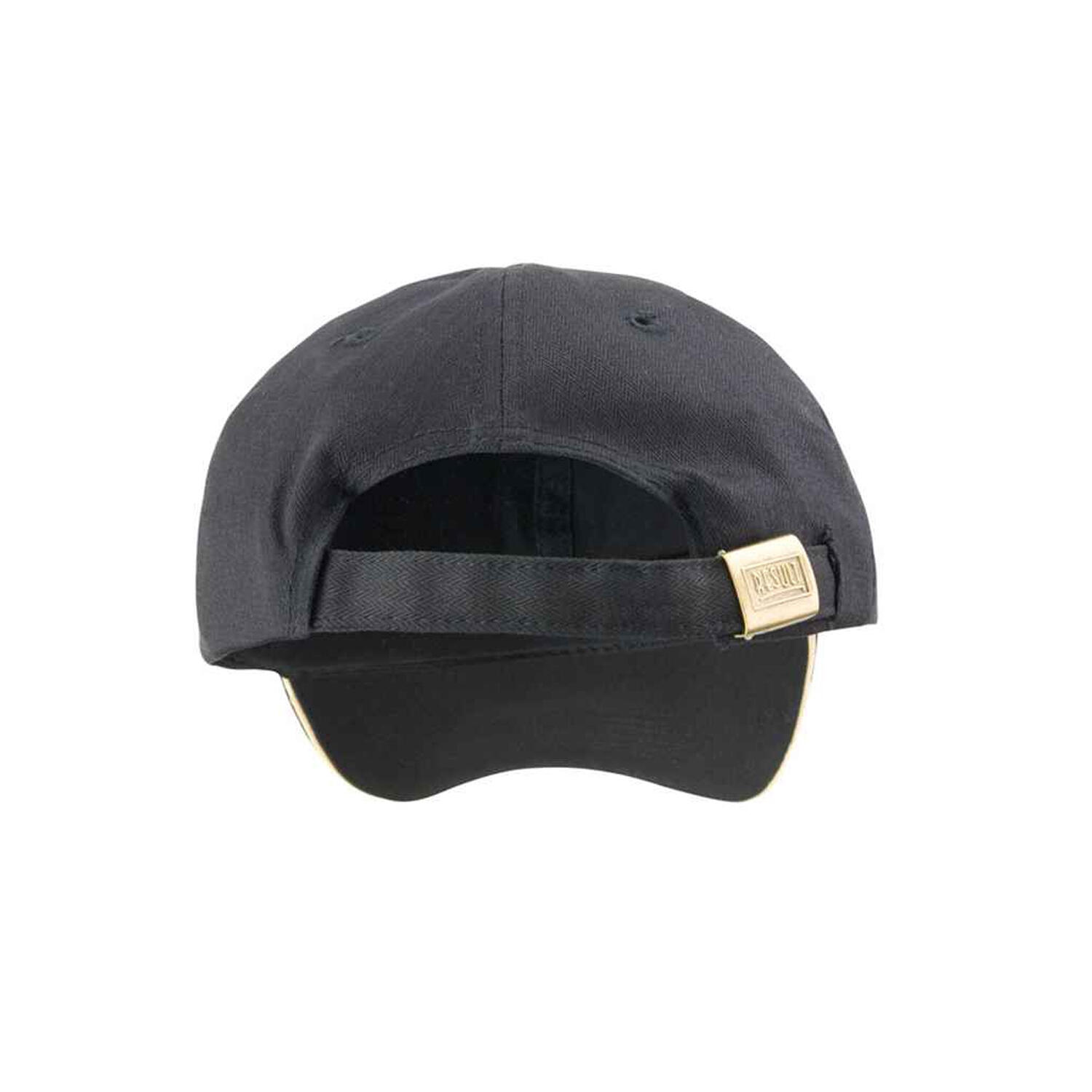 Unisex Herringbone Contrast Colour Sandwich Peak Baseball Cap (Black ...