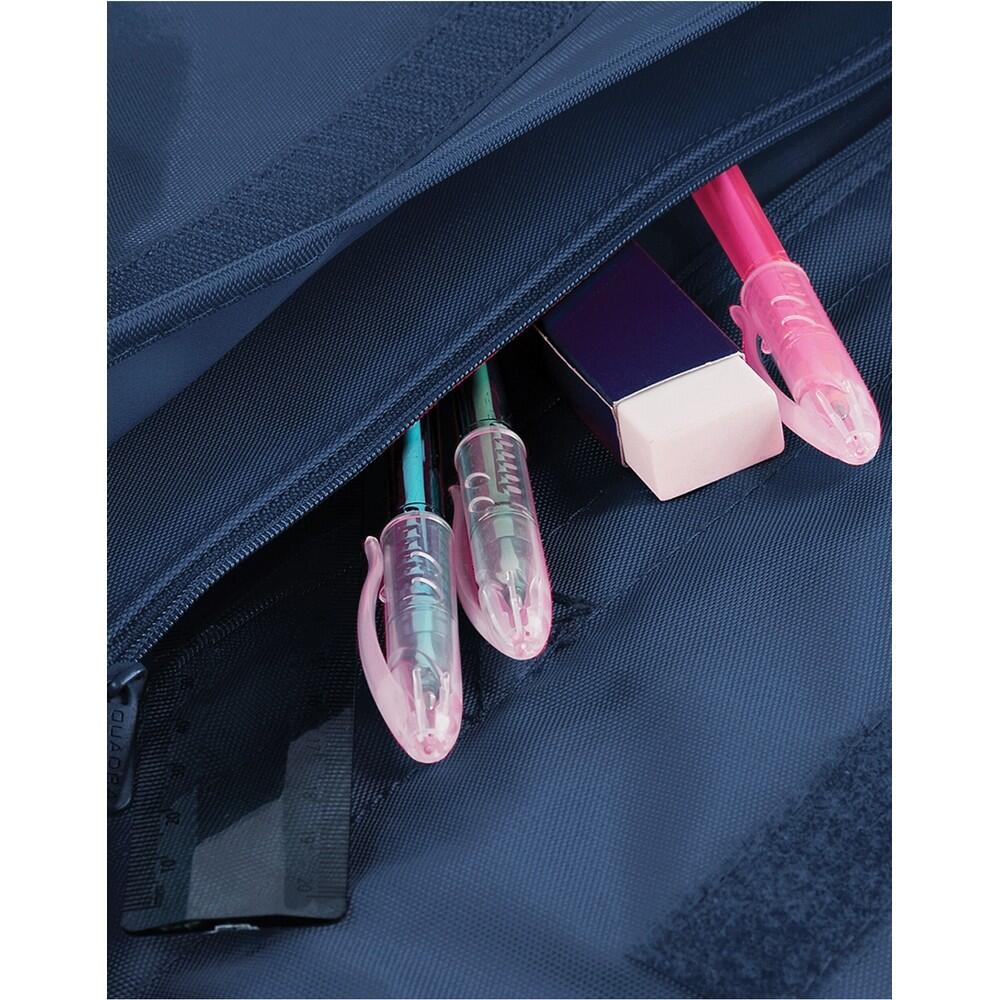 Childrens/Kids Reflective Adjustable Strap Book Bag (French Navy ...