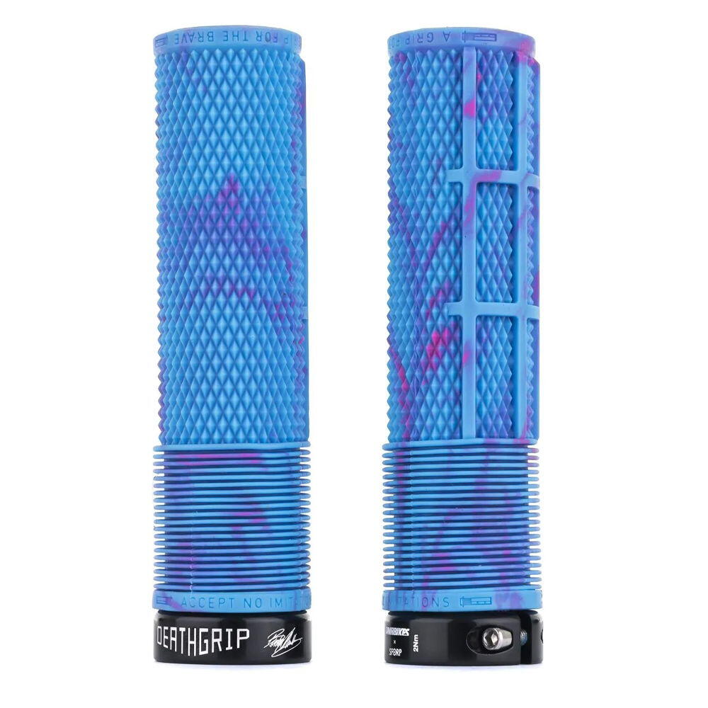 DMR Deathgrip Bike Handle Bar Grips Lock On - Thick Tribe Green ...