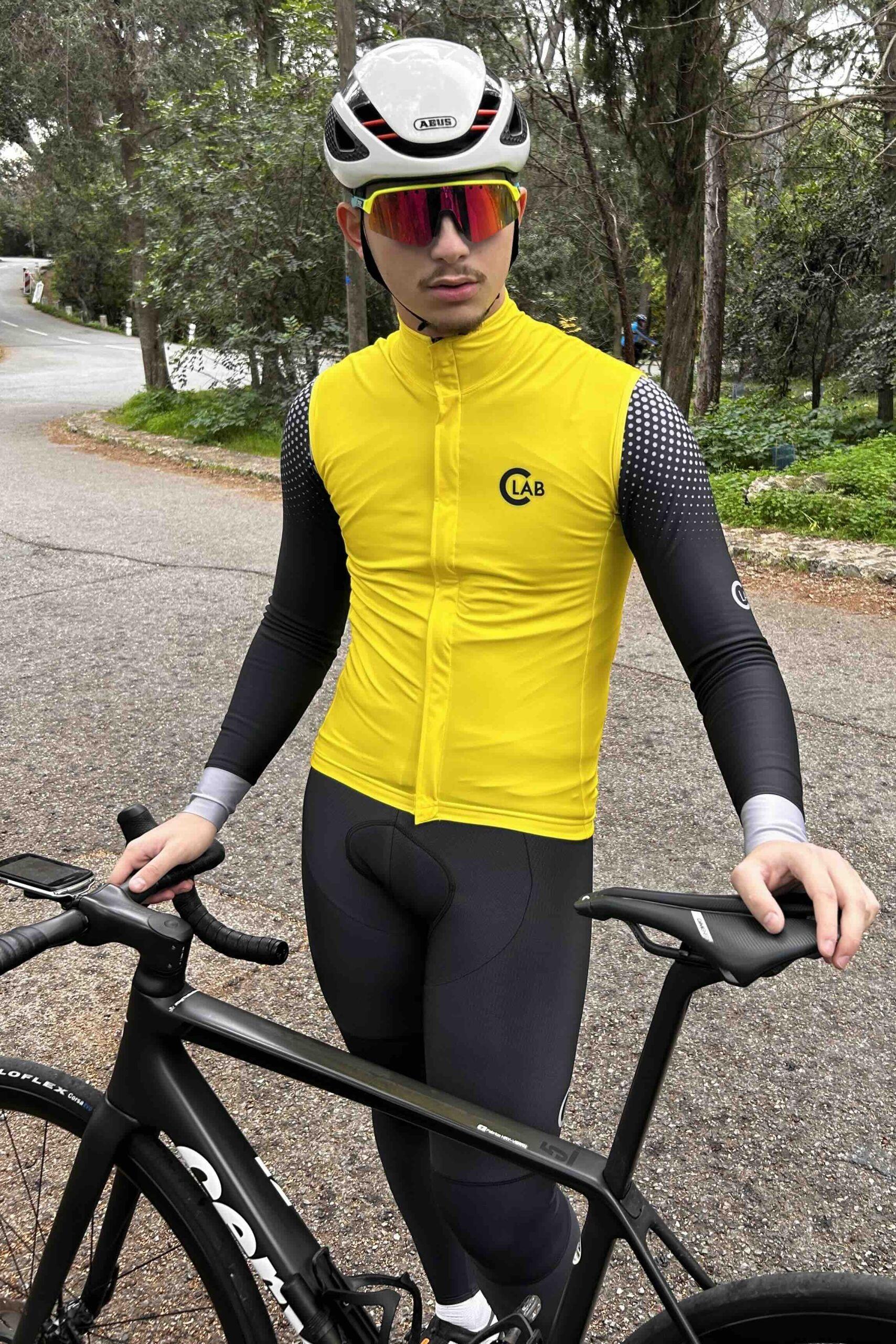 ALPS Men's Waterproof and Windproof Cycling Vest - Yellow C LAB | Decathlon