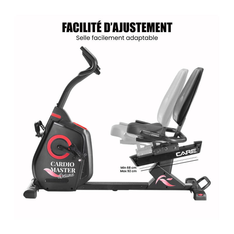 Vélo semi allongé - CARE - CARDIO MASTER DELUXE CARE FITNESS | Decathlon
