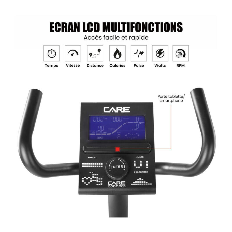Vélo semi allongé - CARE - CARDIO MASTER DELUXE CARE FITNESS | Decathlon
