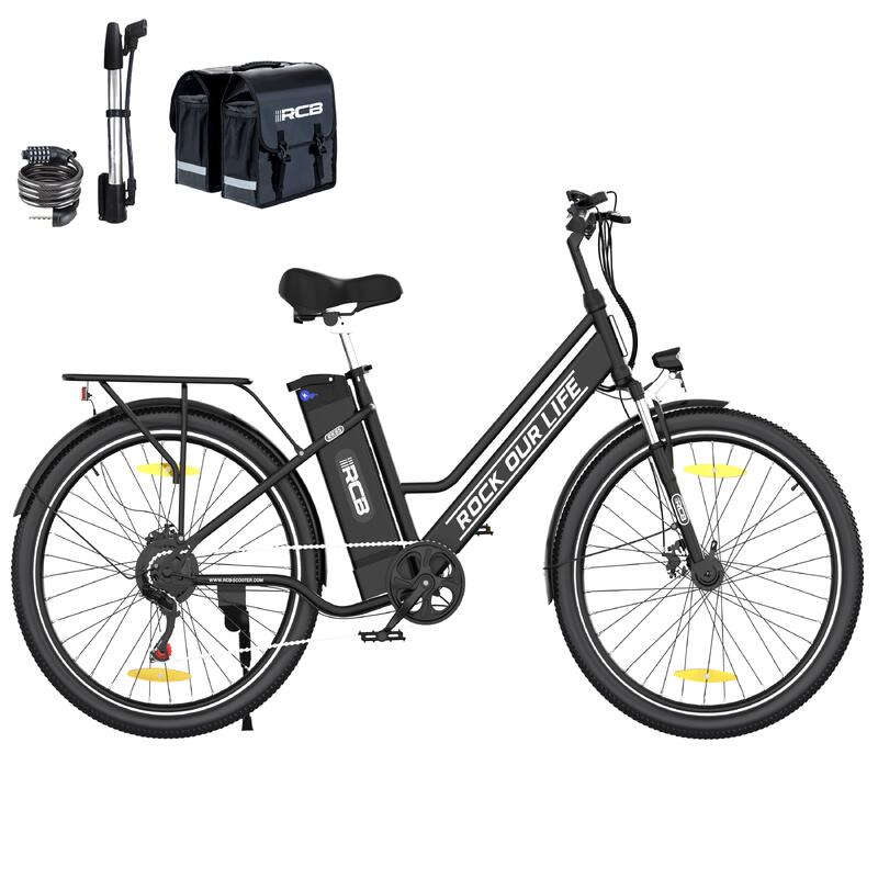 Rower elektryczny dla dorosłych 26'' E-Bike, 35-90 km, RCB - RK8S RCB | Decathlon