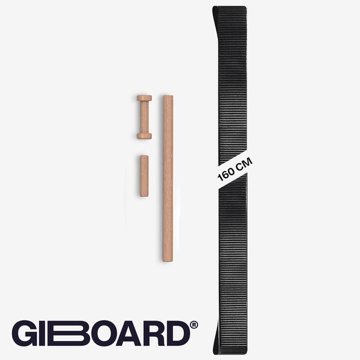 Slackline Gibbon Giboard Pure Black 160 cm largeur 5 cm GIBBON | Decathlon
