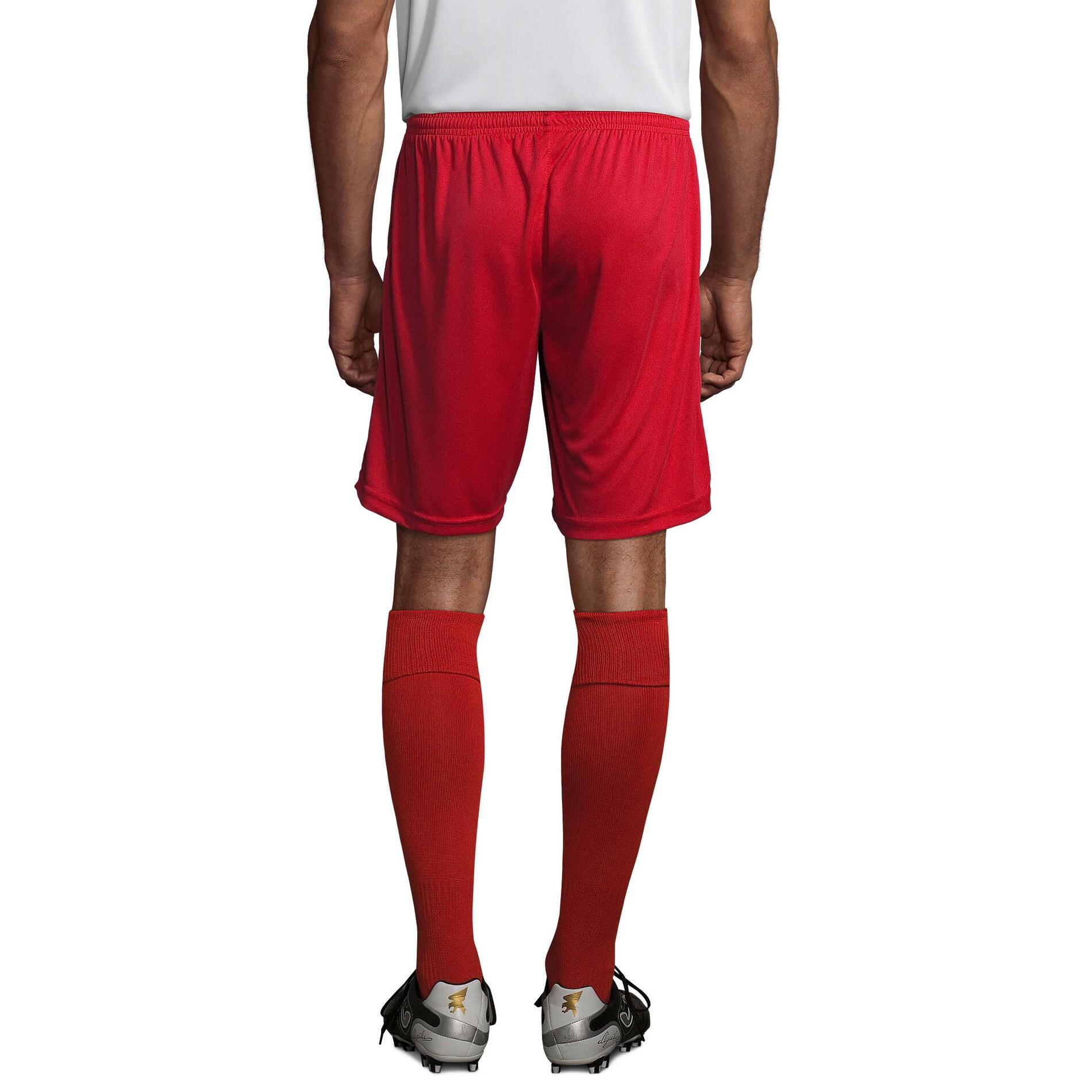 Unisex Basis San Siro 2 Shorts voor volwassenen (Rood) | Decathlon