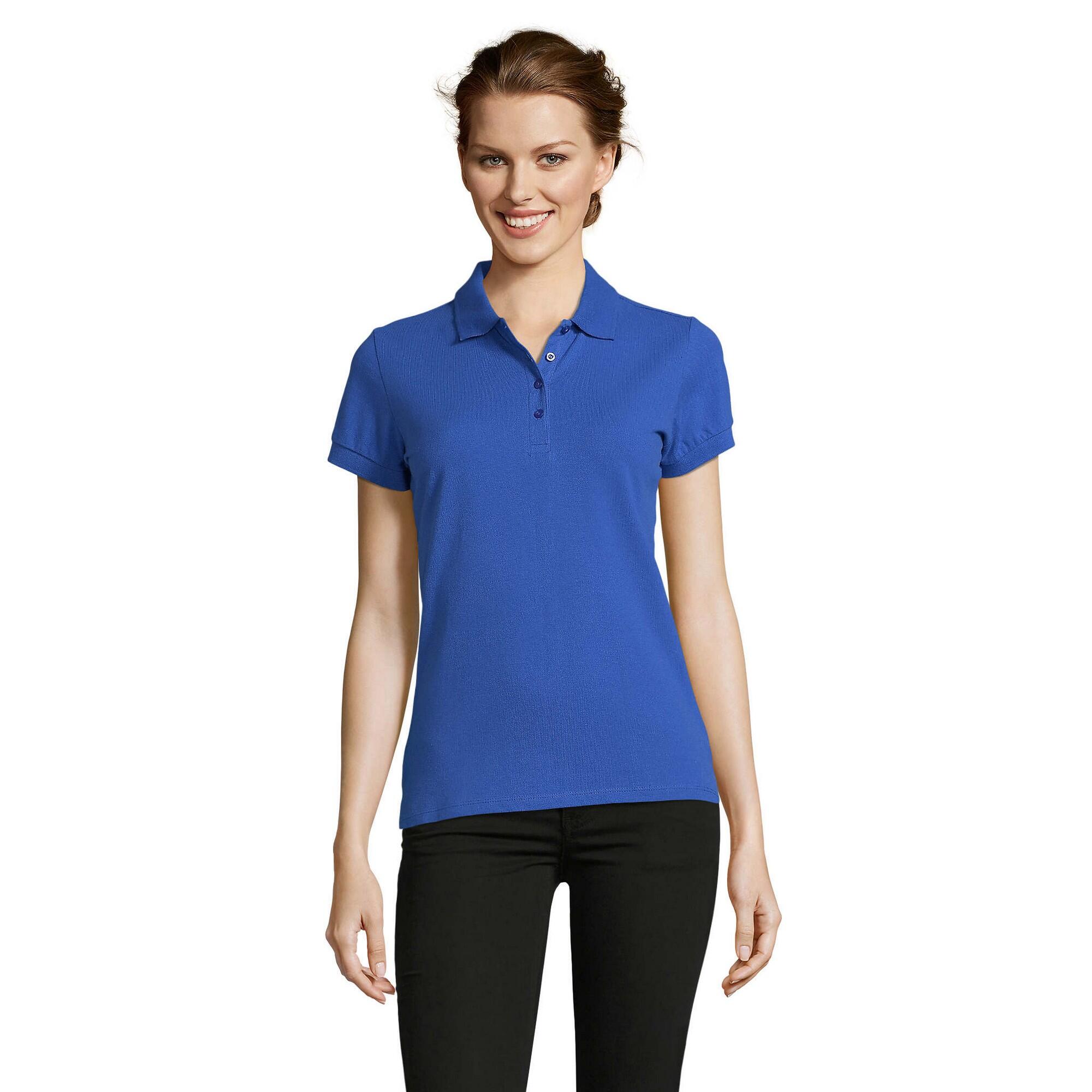 Womens/Ladies People Polo Shirt (Royal Blue) SOL S | Decathlon