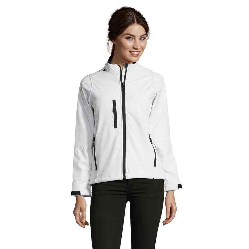 Womens/Ladies Roxy Soft Shell Jacket (White) - Decathlon