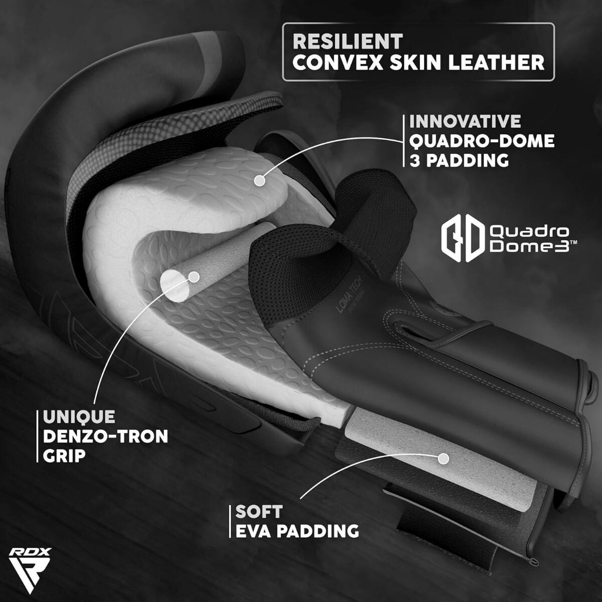 Boxing Gloves RDX F6 Kara – Black/Black – 16oz RDX SPORTS | Decathlon