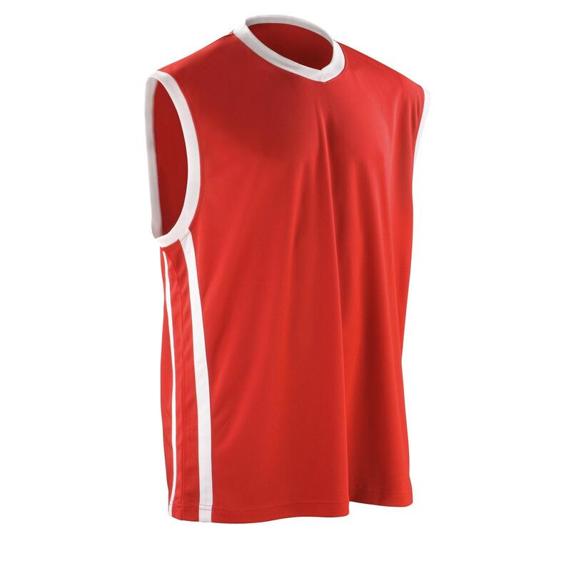 Maillot De Basketball Sans Manche Homme (Rouge / Blanc) SPIRO | Decathlon
