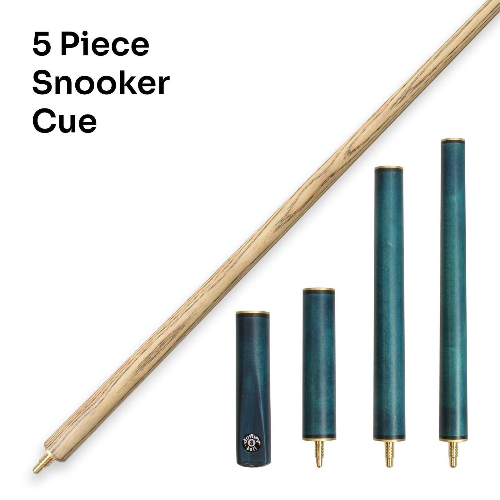 Jonny 8 Ball BLUE COMBI Adjustable 5 Piece Ash Snooker Pool Cue - 9mm ...