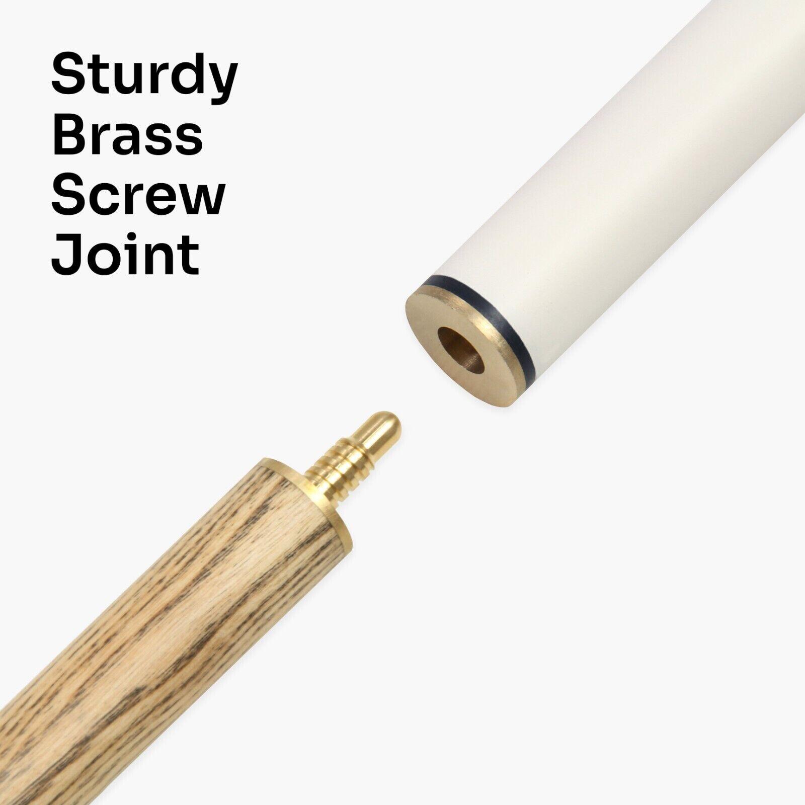 Jonny 8 Ball WHITE COMBI Adjustable 5pc Ash Pool Snooker Cue – 9mm Tip ...