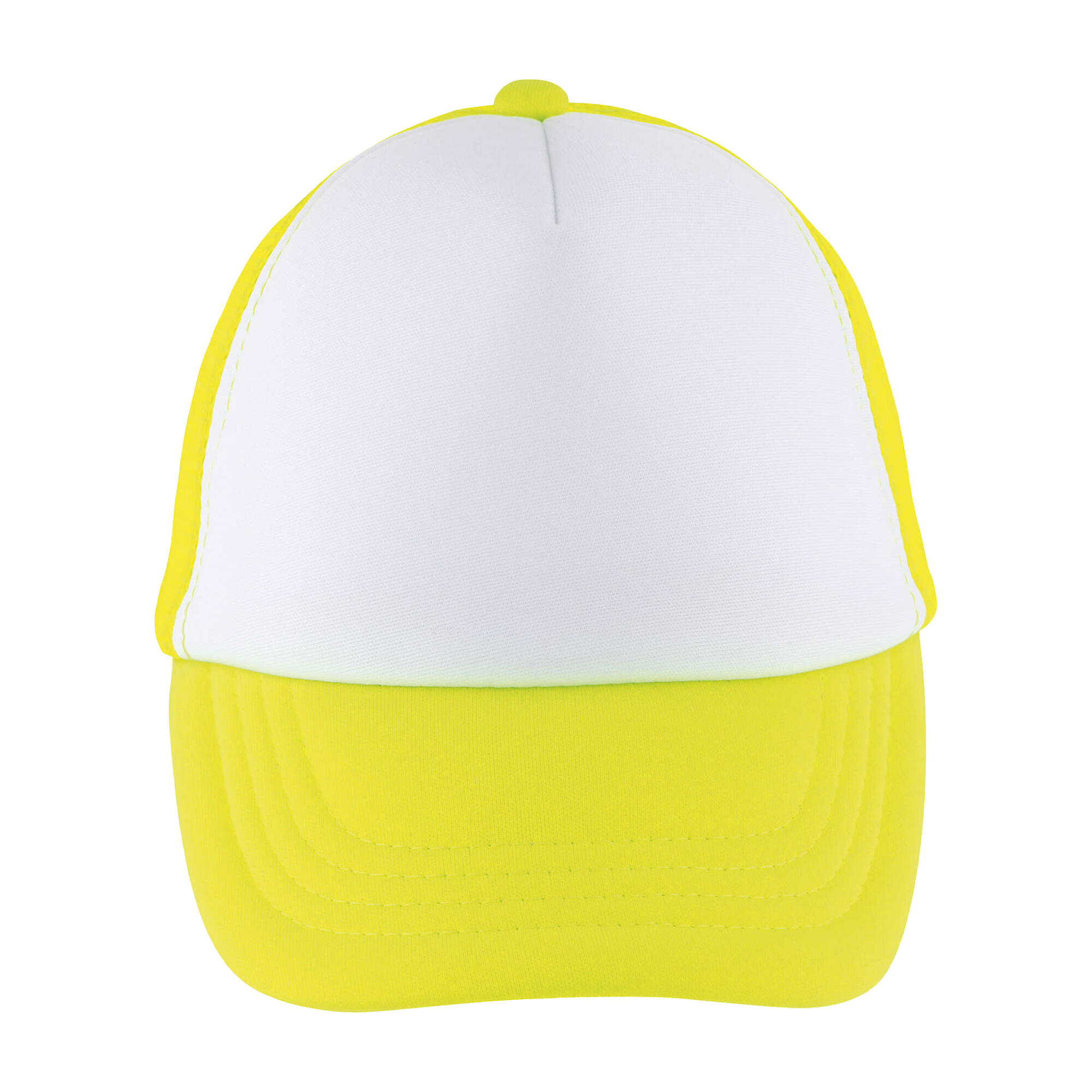 Kinder/Kids Bubbel Baseballpet (Wit/neon geel) | Decathlon