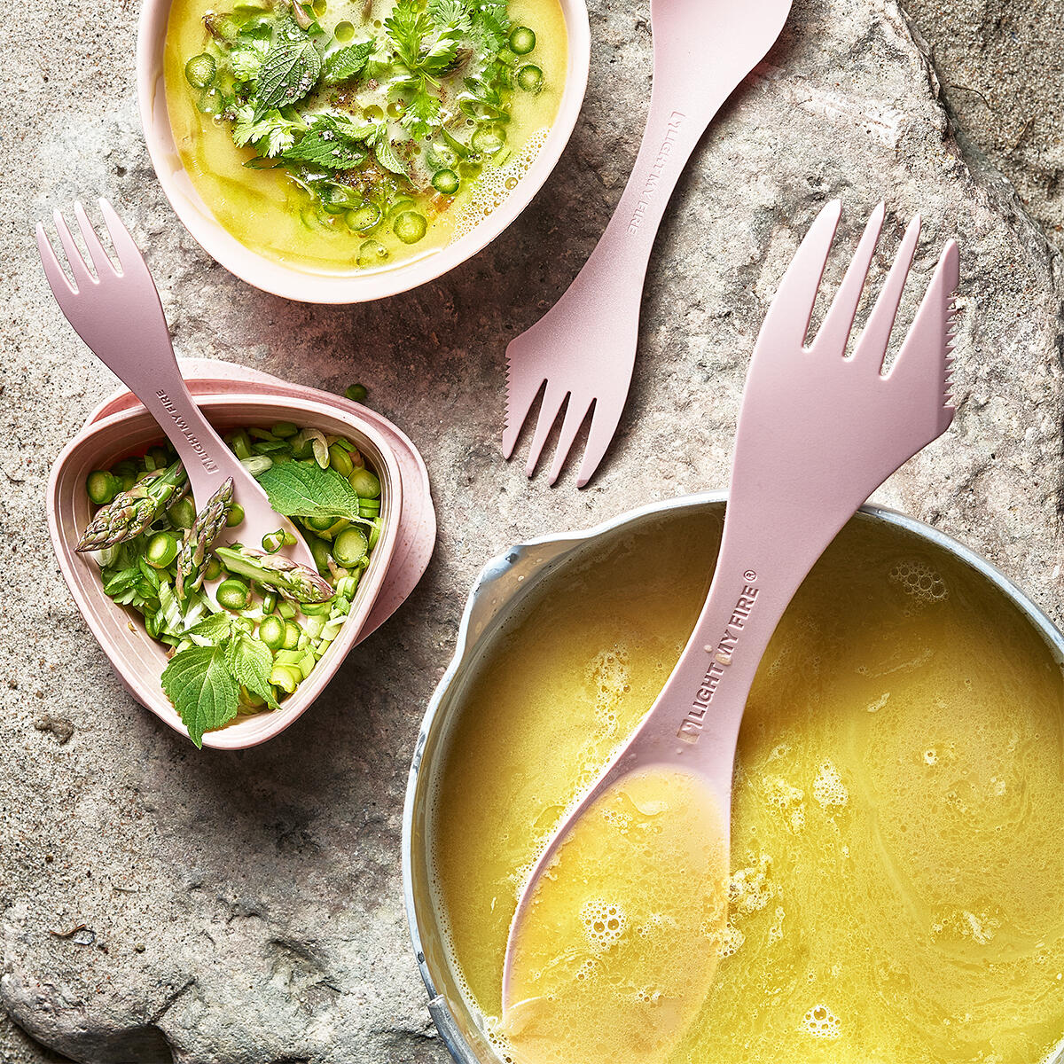 Light My Fire Spork Large Serving Musty Yellow LIGHT MY FIRE | Decathlon