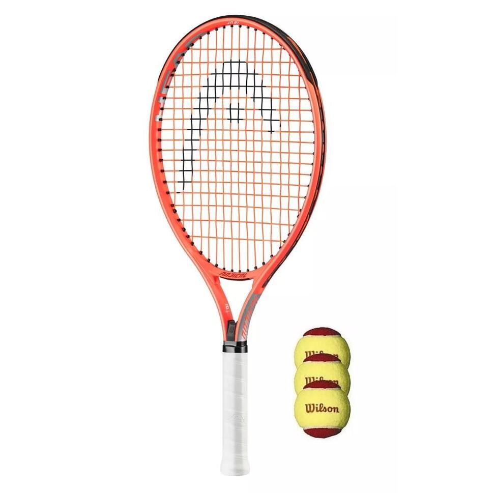 HEAD Radical 23" Junior Tennis Racket, Cover & 3 Tennis Balls | Decathlon