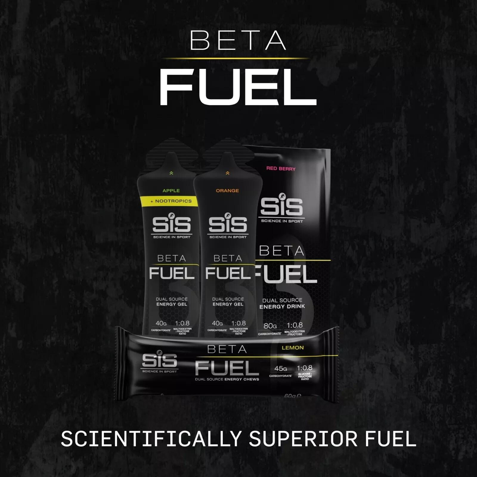 Beta Fuel +Nootropics Energy Gel 60ml - Lemon & Lime - 6 Pack | Decathlon