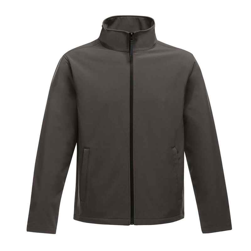 Mens Ablaze Printable Softshell Jacket (Seal Grey/Black) - Decathlon