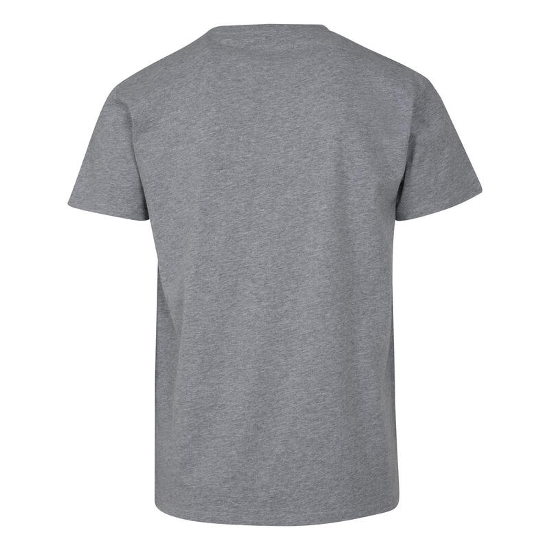 Tshirt BASIC Adulte (Gris Chiné) BUILD YOUR BRAND | Decathlon
