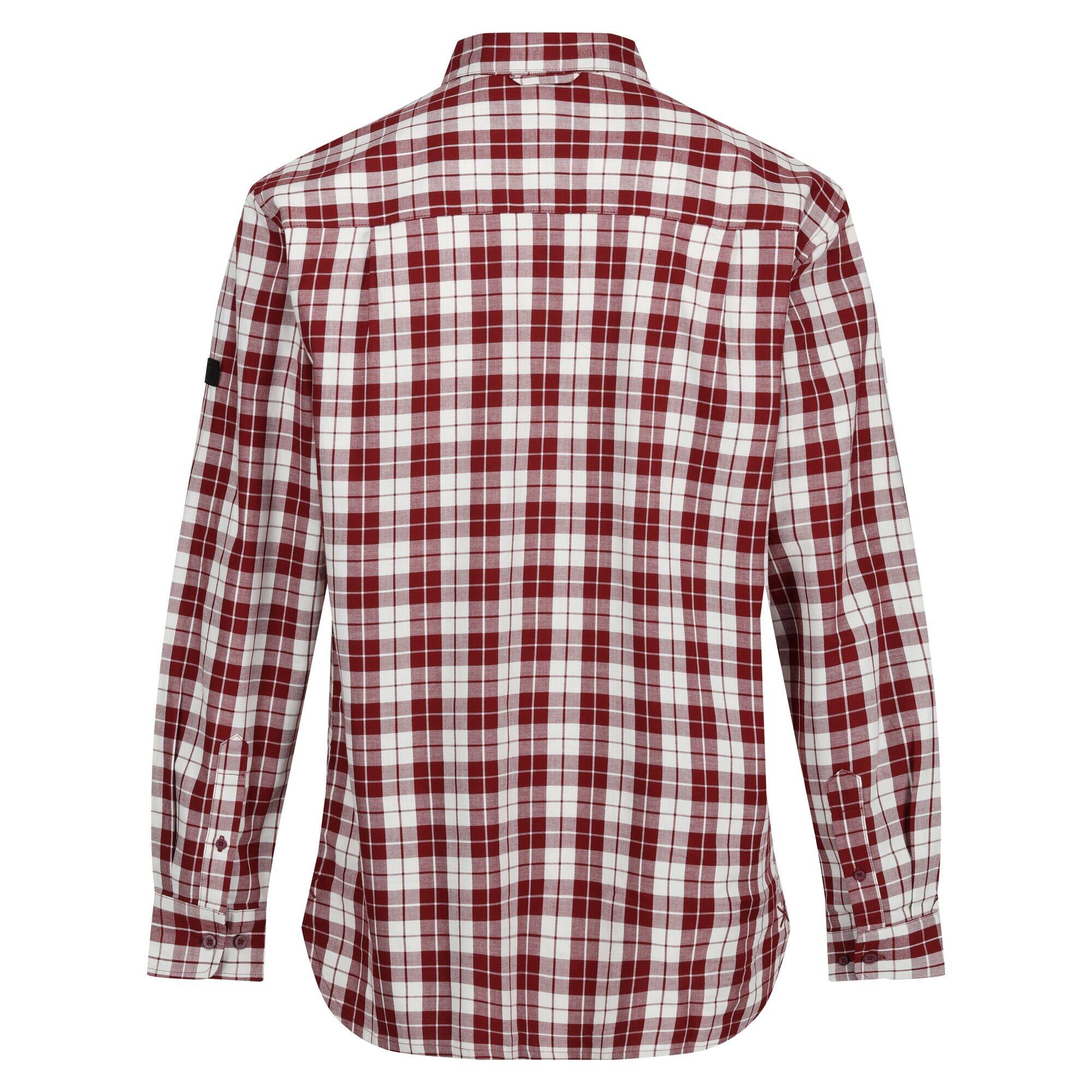 Mens Lance Checked Shirt (Syrah Red) REGATTA | Decathlon