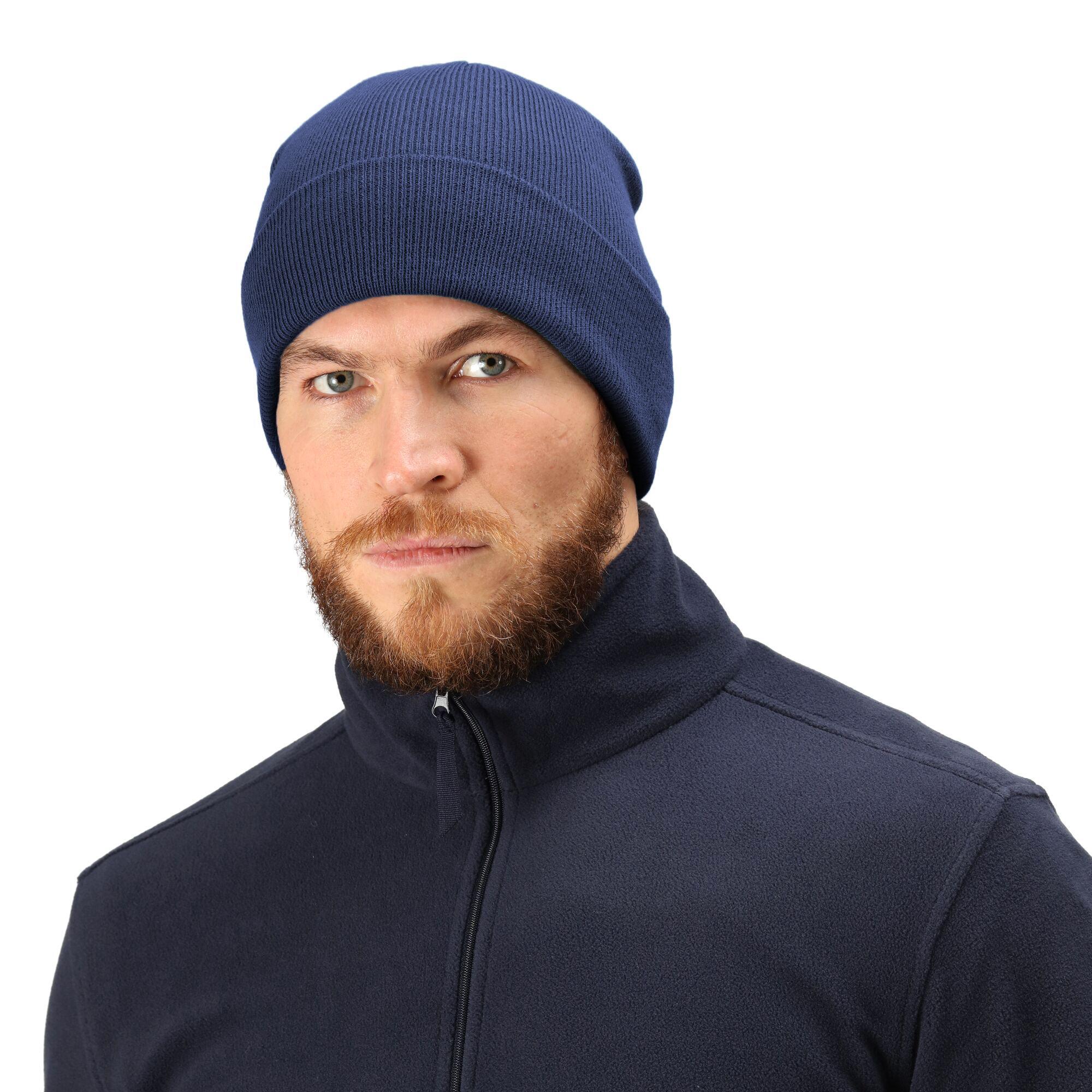 Standout Adults/Unisex Axton Cuffed Beanie (Navy) | Decathlon
