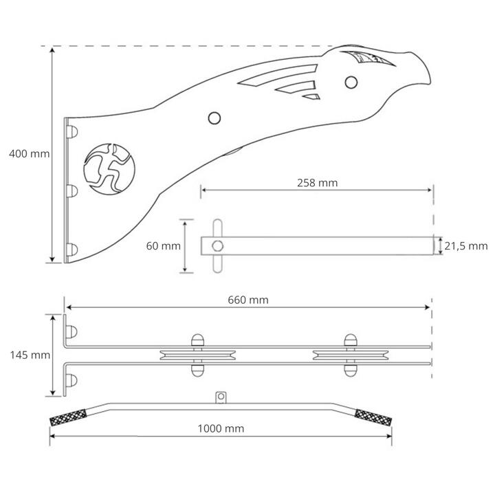 K-SPORT Bovenste trekkabel voor wandmontage | Decathlon