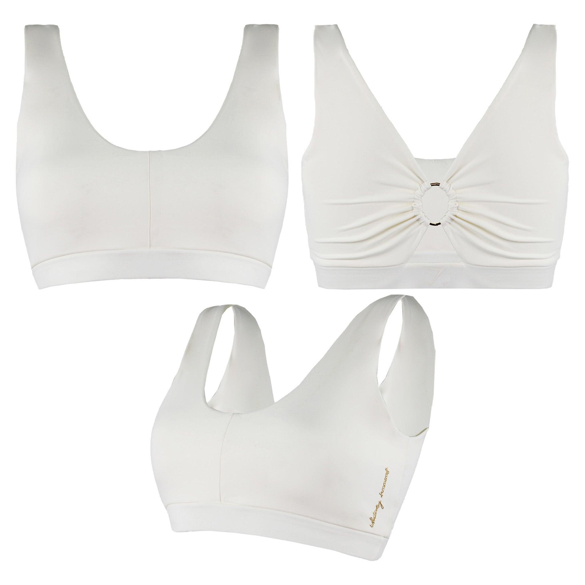 Gymshark Whitney Simmons Womens Ecru Sports Bra | Decathlon