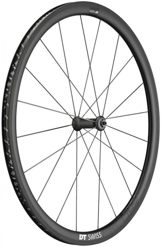 DT SWISS voorwiel PRC 1400 Spline 35 Carbon, zwart, 100\/5mm QR | Decathlon