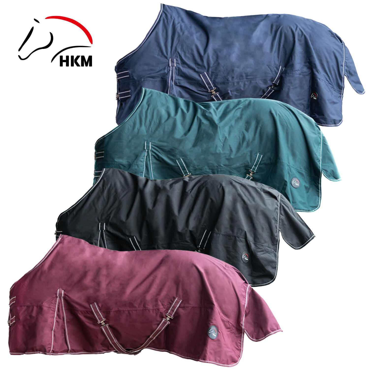 HKM Regendecke Pferd, Weidedecke Pferd, 155 cm dunkelgrün HKM | Decathlon