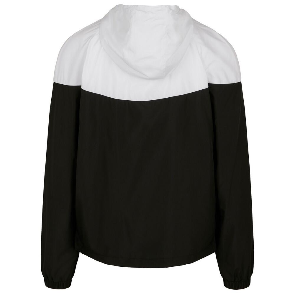 Mens Tech Two Tone Jacket (Black/White) BUILD YOUR BRAND | Decathlon