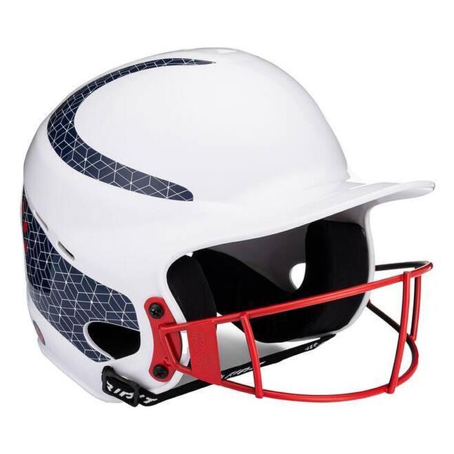 RIP-IT Vision Classic Softball Casque de frappeur S/M Blanc/Blanc RIP ...